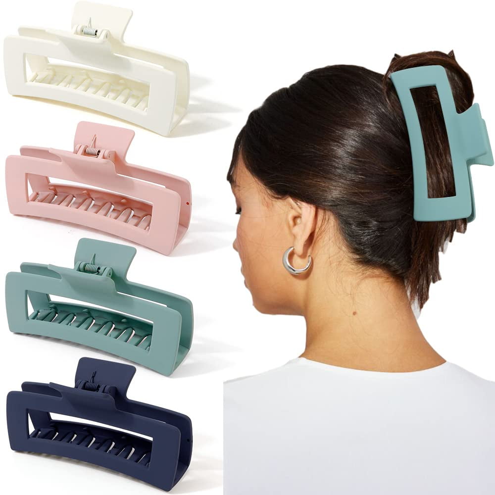 CHENHAINAN 5 Inch Extra Large Claw Clips Big Hair Clips for Thick Long ...