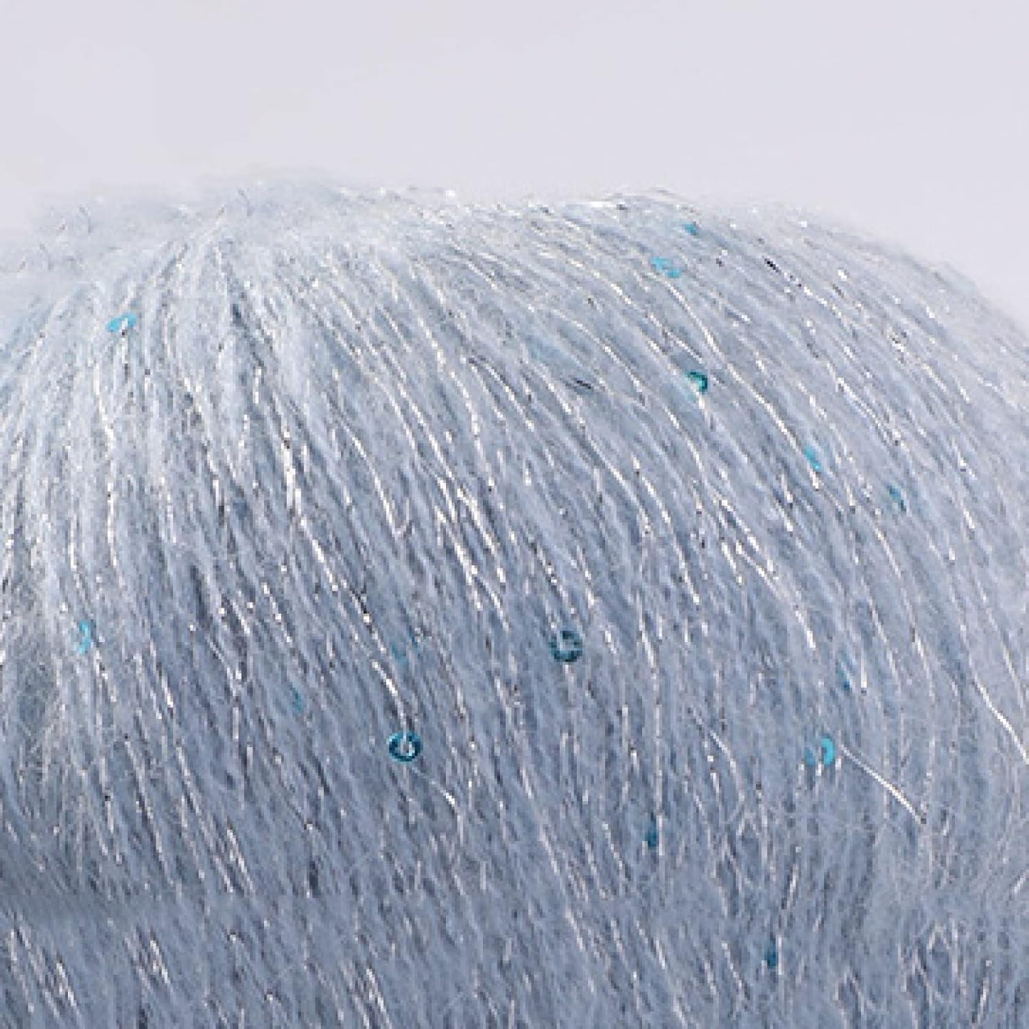 CHENHAINAN 500m 50g/Ball Summer Ice Silk Mercerized Yarn Special Sequin ...
