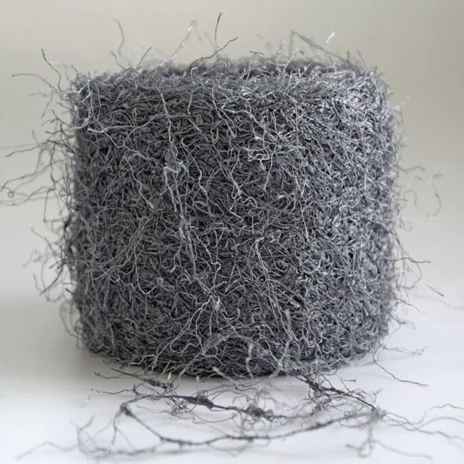 CHENHAINAN 50g/Lot Cotton Feather Yarn for Hand Knitting Metallic ...