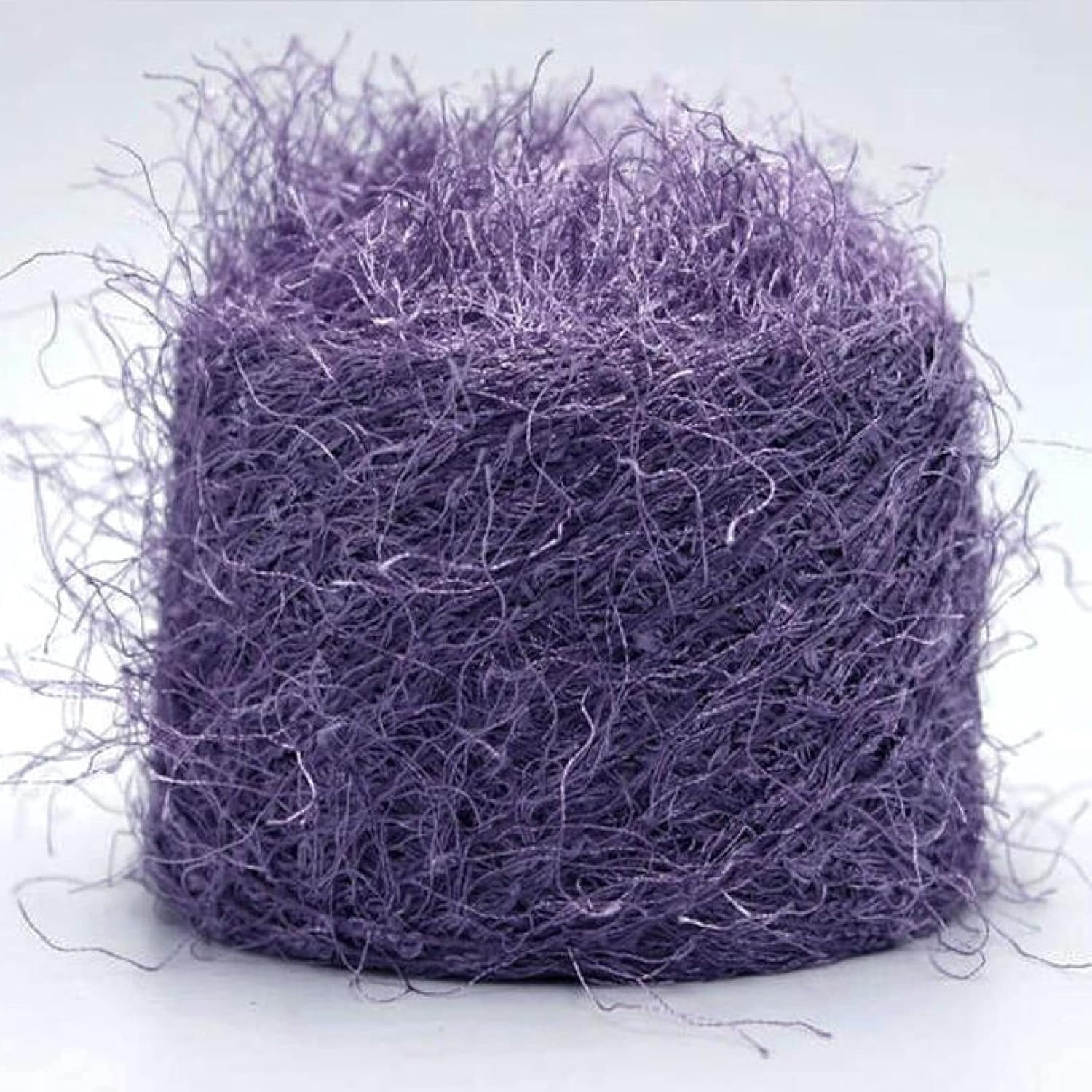 CHENHAINAN 50g/Lot Cotton Feather Yarn for Hand Knitting Metallic ...