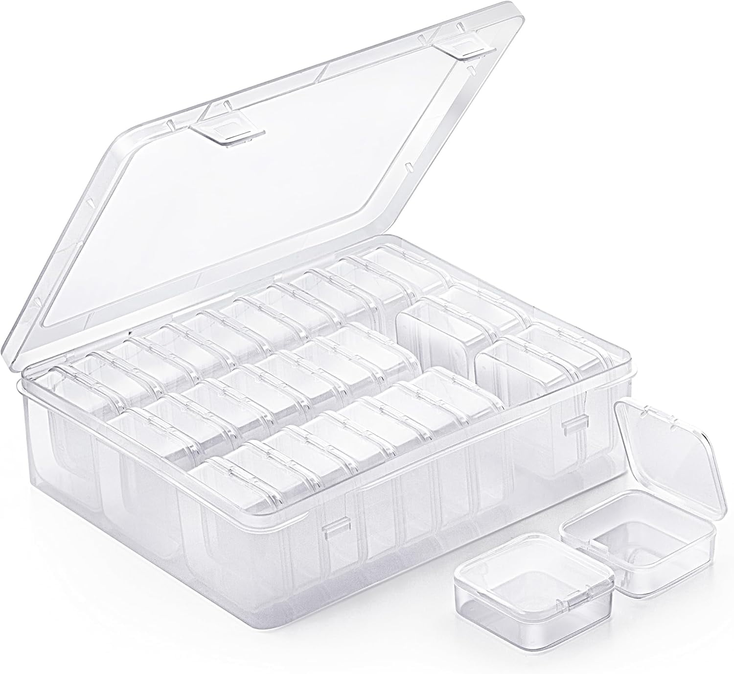 CHENHAINAN Bead Organizer, 30pcs Clear Bead Containers for Organizing ...