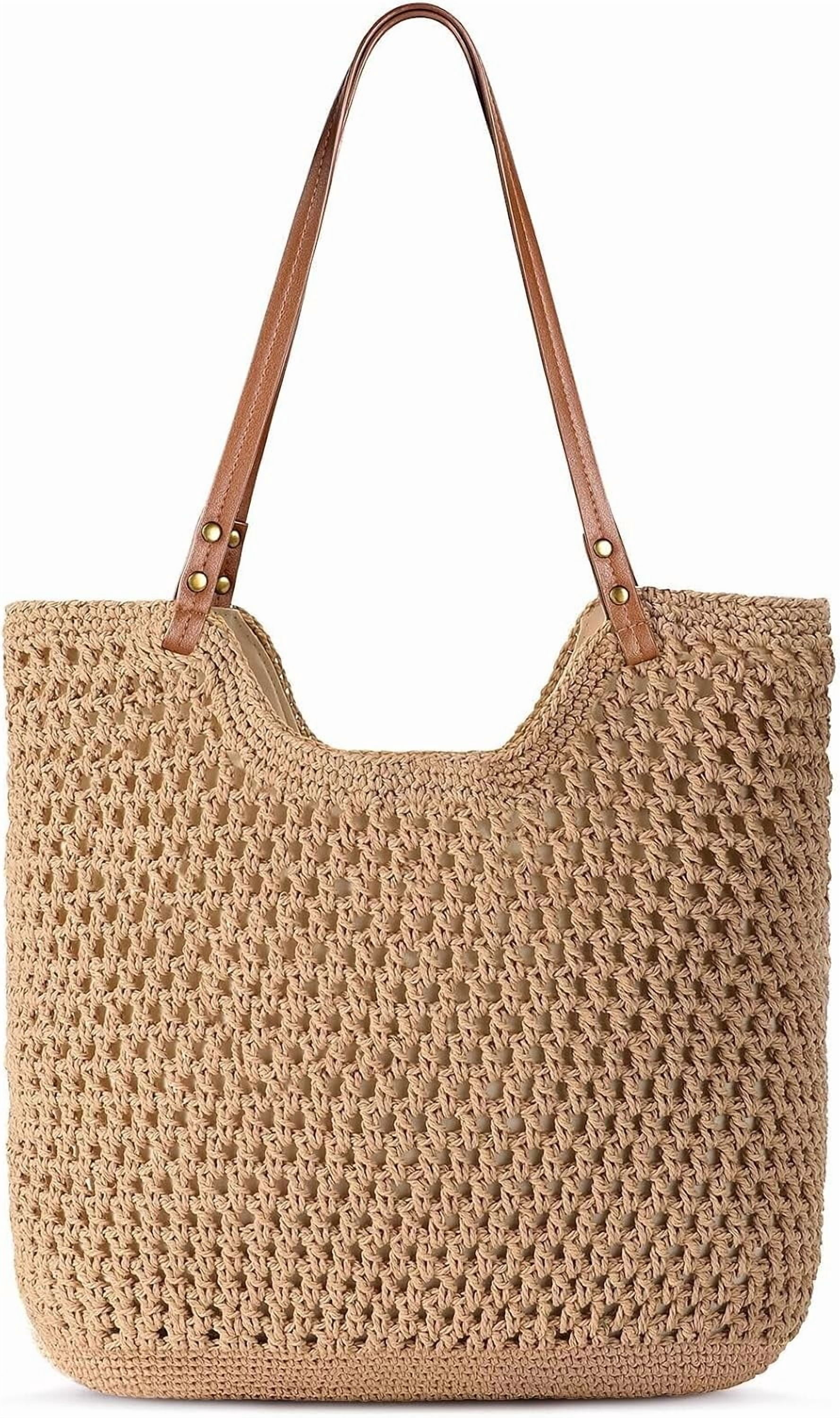 CHENHAINAN Crochet Beach Bags for Women, Summer Beach Tote Bag, Soft ...