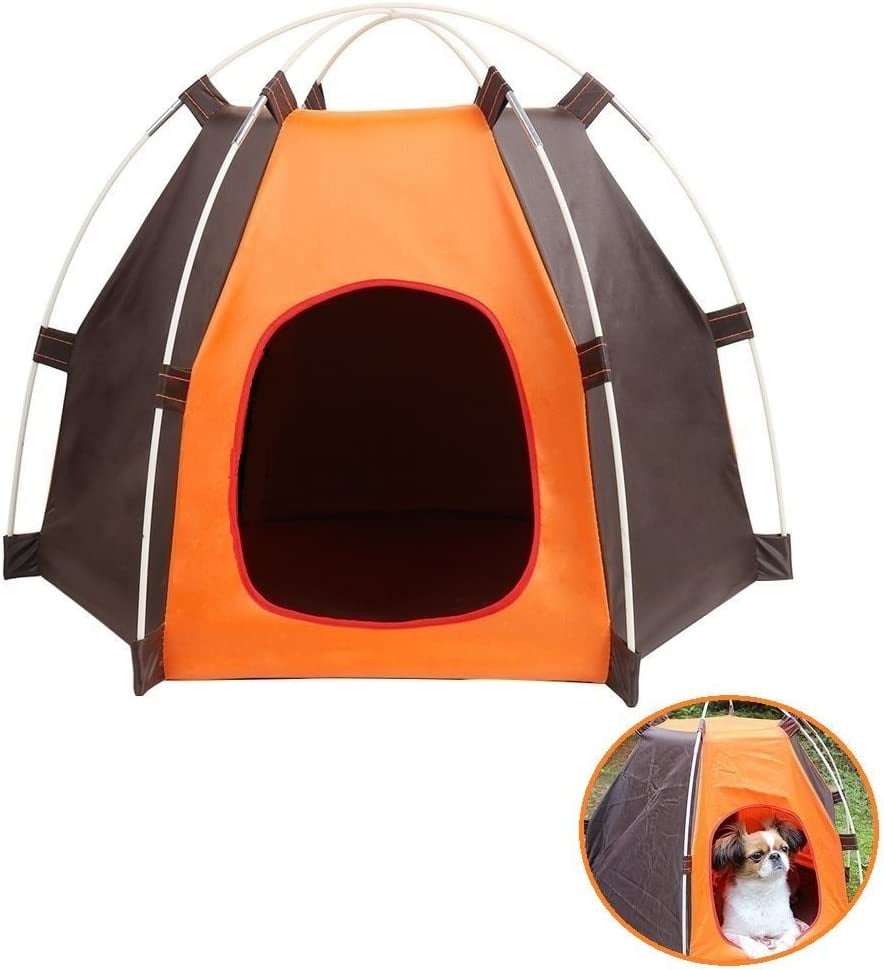 CHENHAINAN Portable Pet Camping Tent Outdoor Play Tent House for Dogs ...