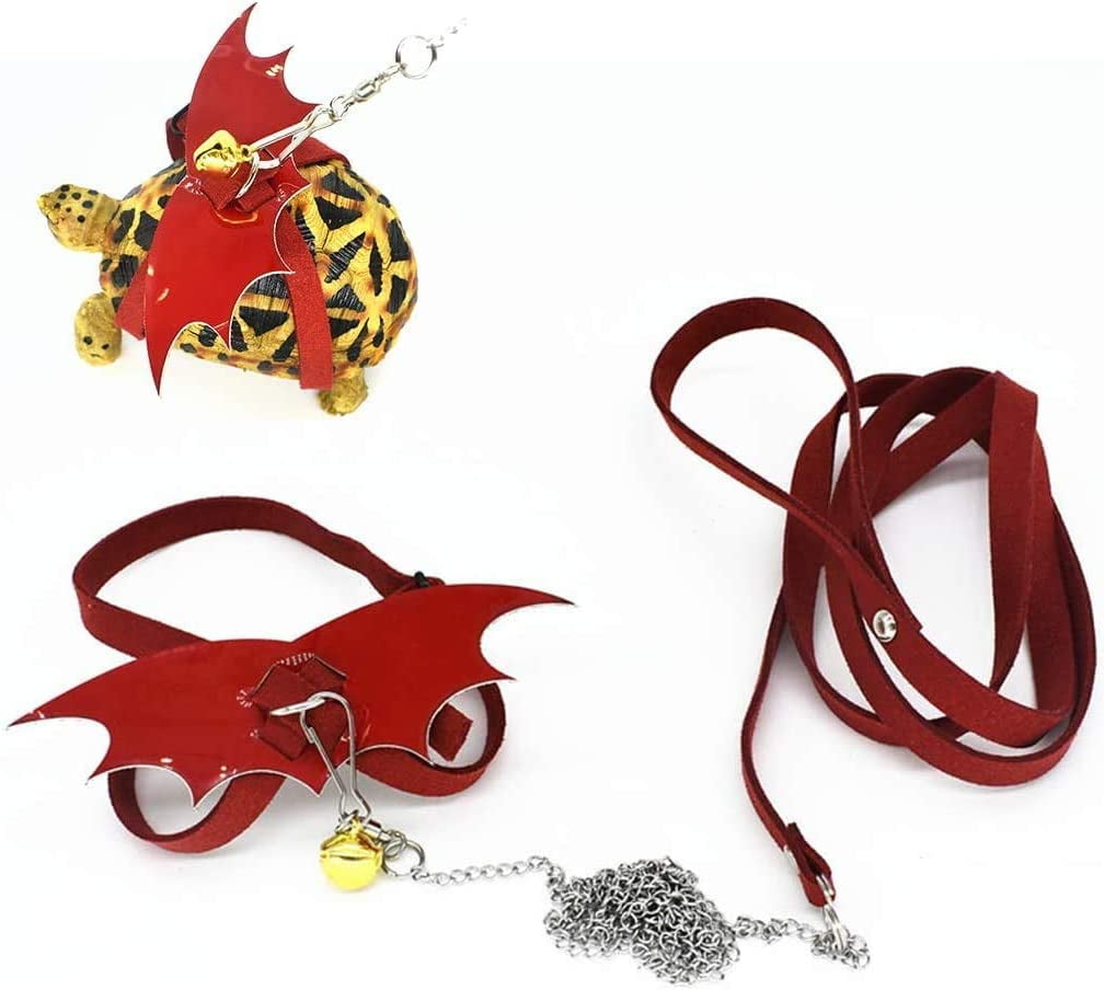 CHENHAINAN Turtle Harness and Leash with Wings Tortoise Leash Lizard ...