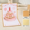 CHENJIANDONG 3D Three-Dimensional Birthday Greeting Card, Color ...