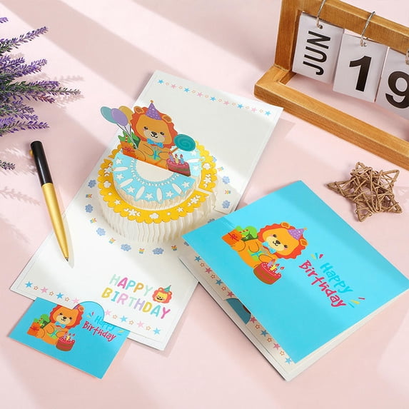CHENJIANDONG Birthday Three-Dimensional Greeting Card Thanksgiving ...