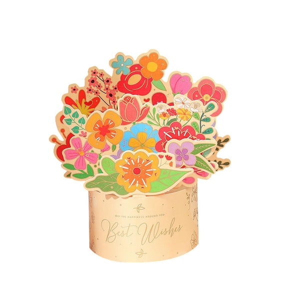 CHENJIANDONG Birthday Three-Dimensional Greeting Card Thanksgiving ...