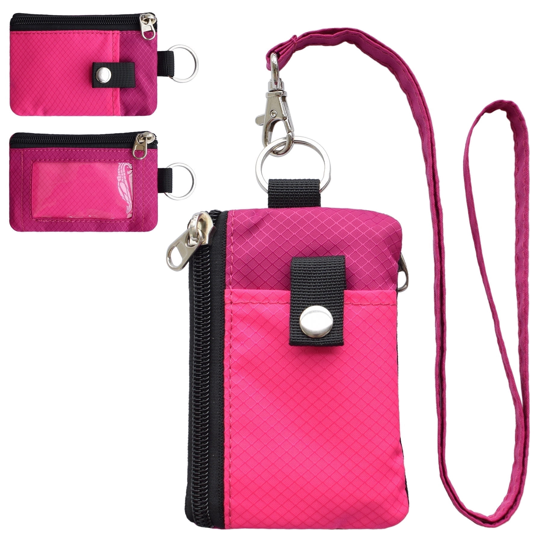 CHENSPRX RFID blocking Lanyard Wallet with ID Badger holder and ...