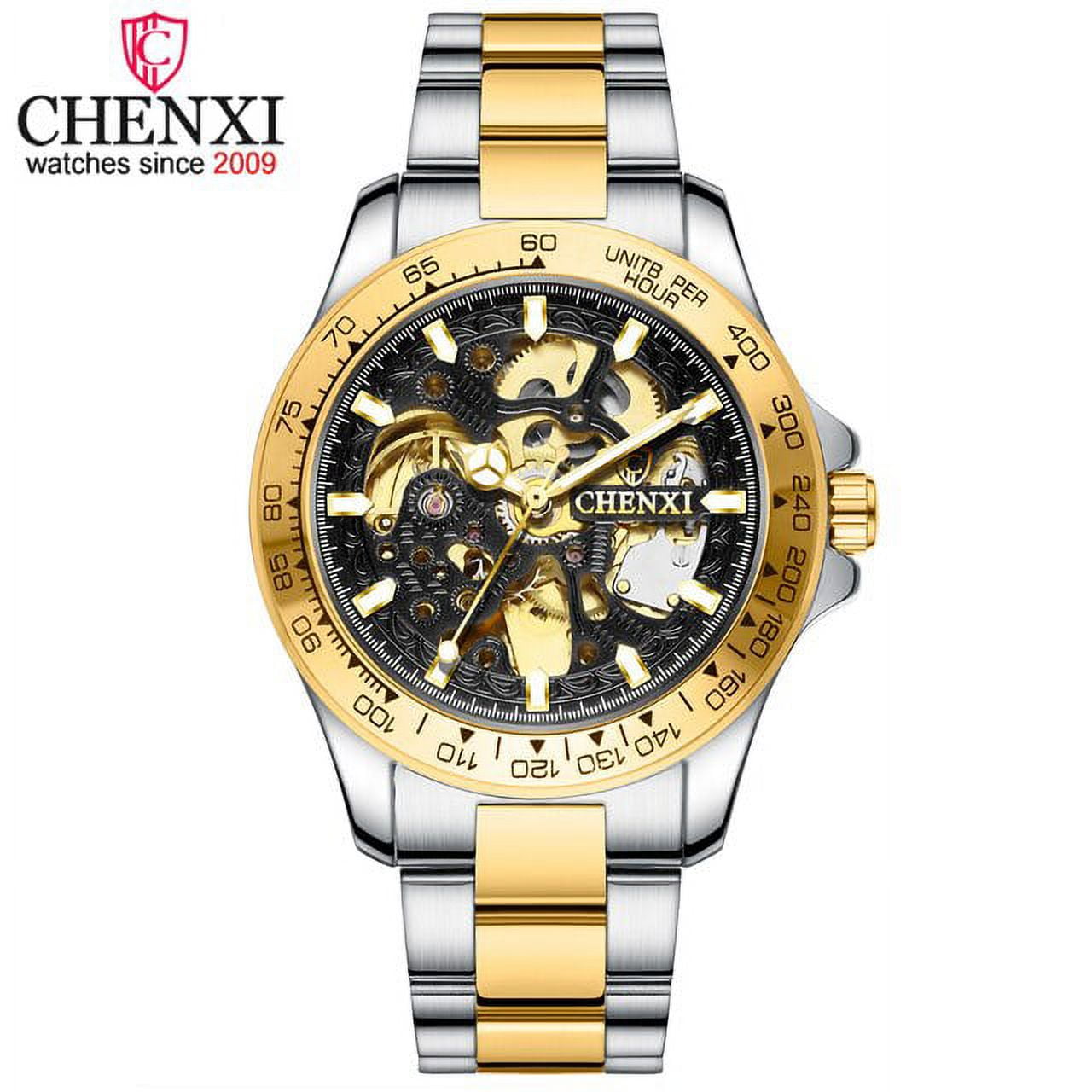CHENXI Luxury Watch Men Business Automatic Luminous Clock Tourbillon waterproof Mechanical ...