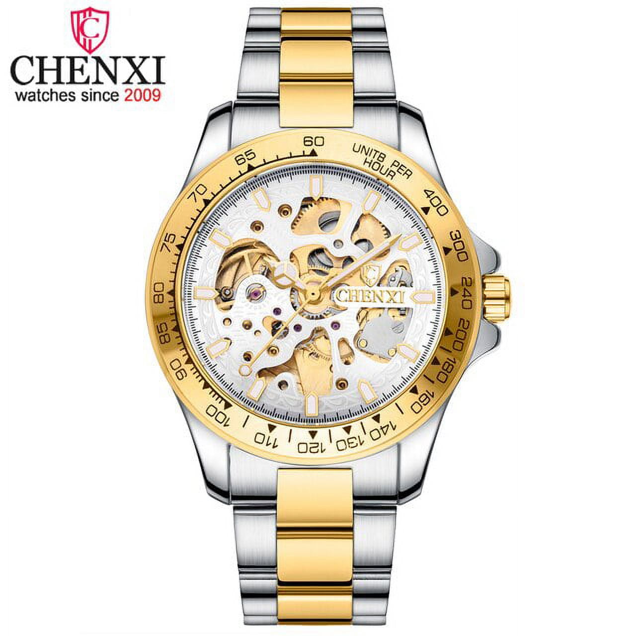 CHENXI Luxury Watch Men Business Automatic Luminous Clock Tourbillon waterproof Mechanical ...