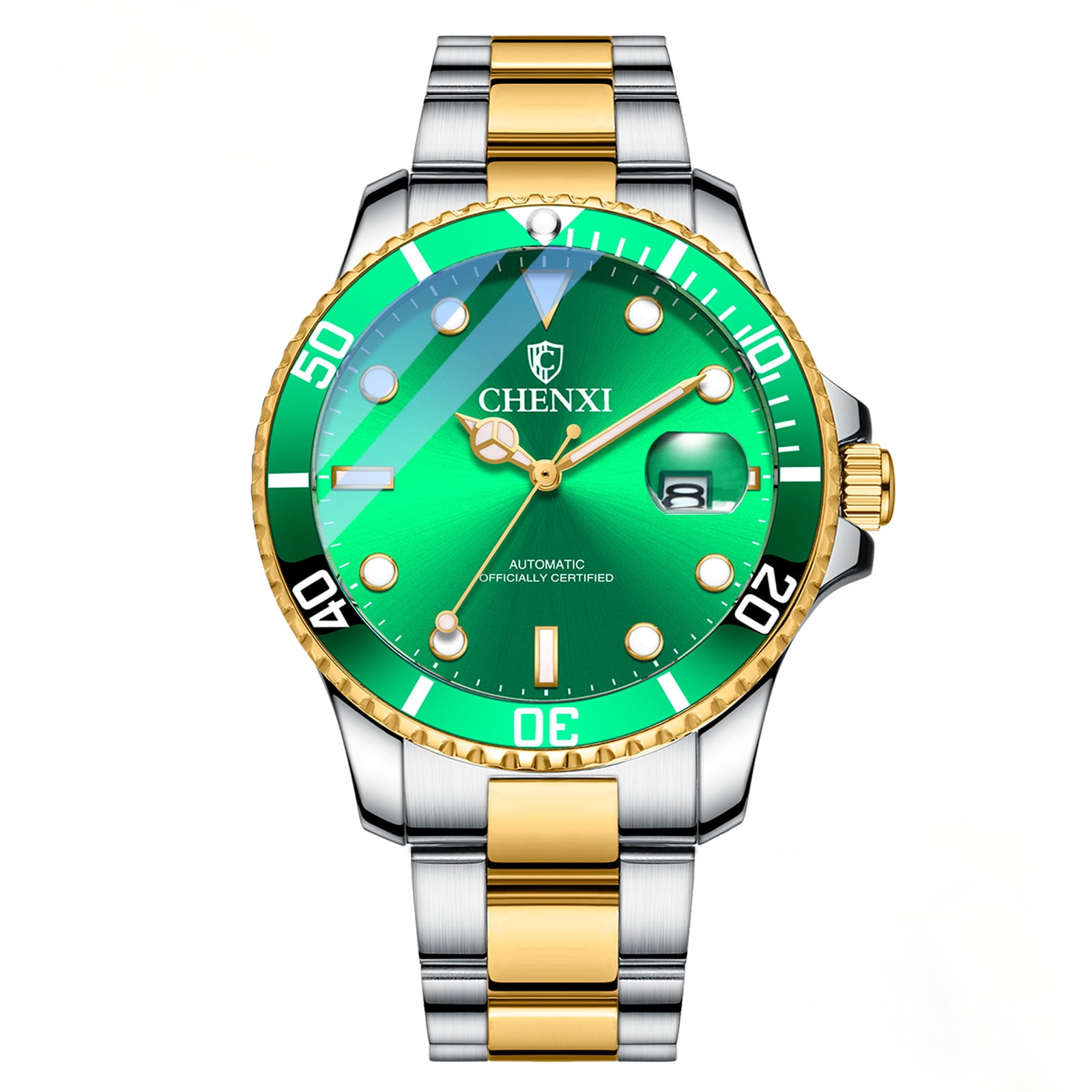 CHENXI Men's Automatic Mechanical Watches Aqua Ghost See-through Bottom Skeleton Solid Steel ...