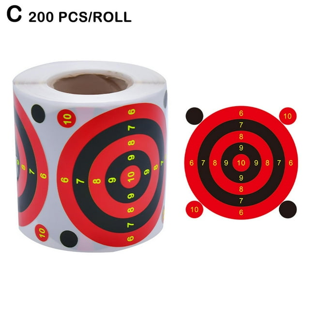 CHENYA 250Pcs 2.9'' Splatter Target Stickers, Reactive Shooting Targets ...