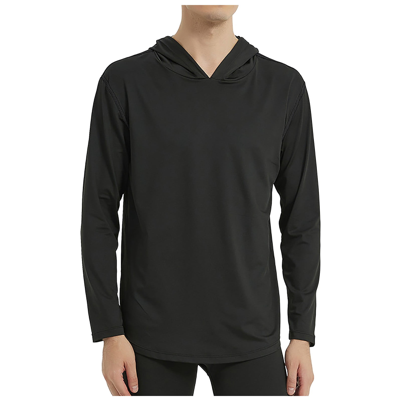 CHENZHENYA Short Sleeve T-Shirts For Men Hoodie V-Neck Athletic Fitness ...