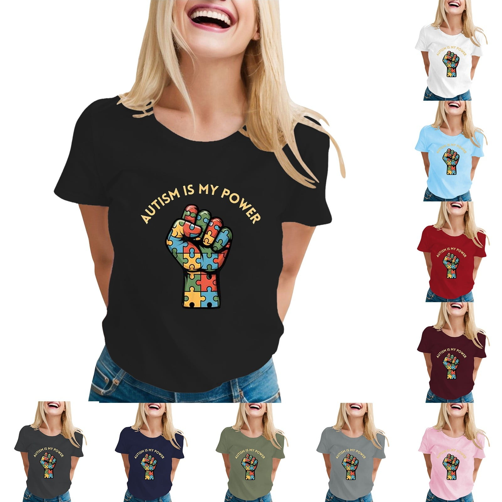 CHENge Autism Awareness Shirts for Women: Autism Acceptance Tshirt Be ...