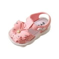 CHENge Baby Girls and Toddler T-Strap Sandals with Adjustable Ankle ...
