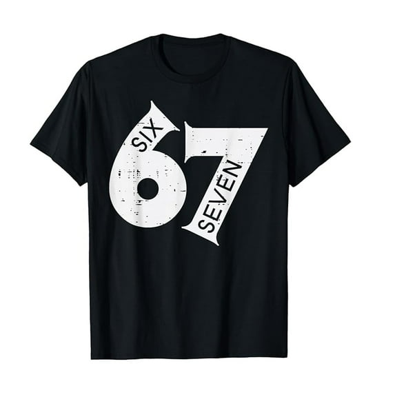 CHENge Boys Girls 67 Cool Funny Number T-Shirt Kids 6 7 Six Seven Team ...