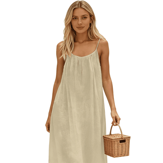 CHENge Casual Dresses for Women Sleeveless Backless Cami Dress ...