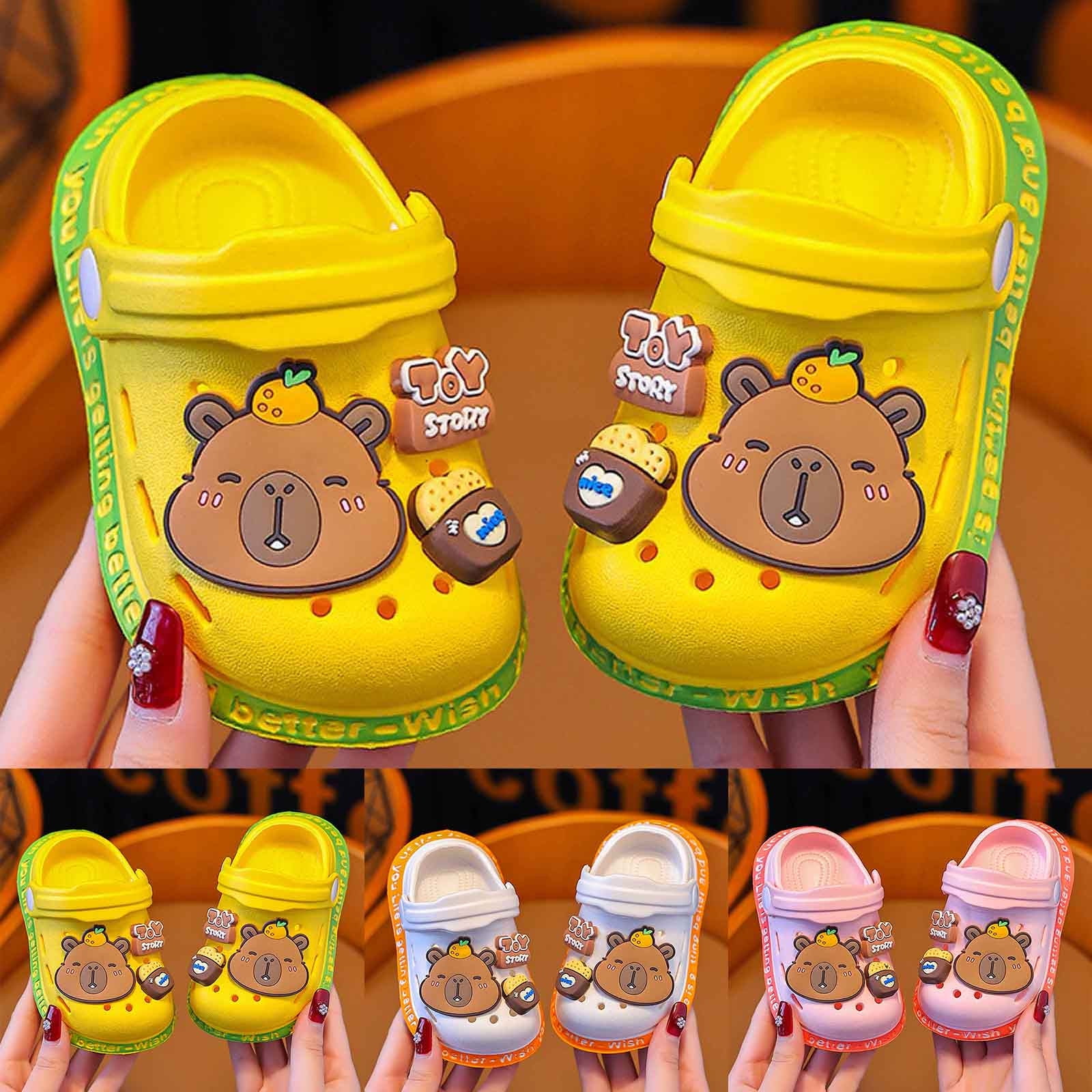 CHENge Children's Easy Clean Clogs Water-Resistant Material with ...