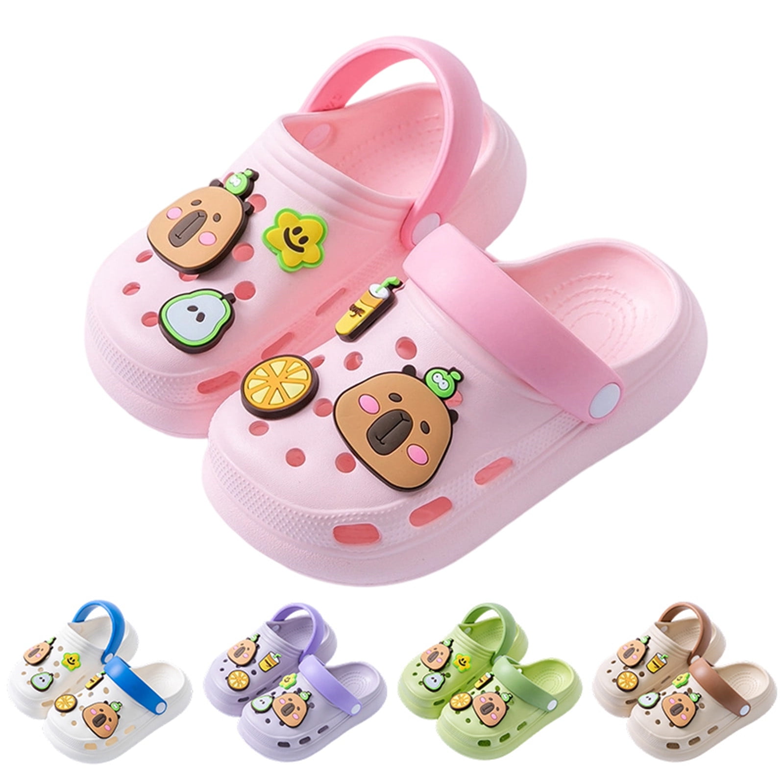 CHENge Children's Easy-On Clogs Adjustable Heel Strap & Ventilation ...