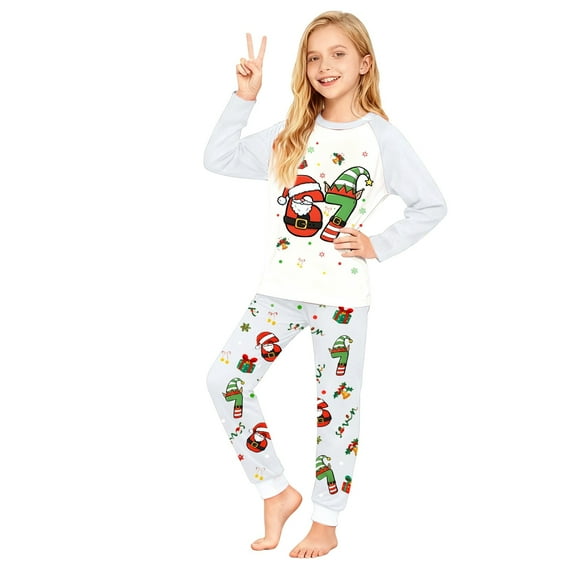 CHENge Christmas Kids 67 2-Piece Outfit Sets Boys Girls Youth Six Seven ...