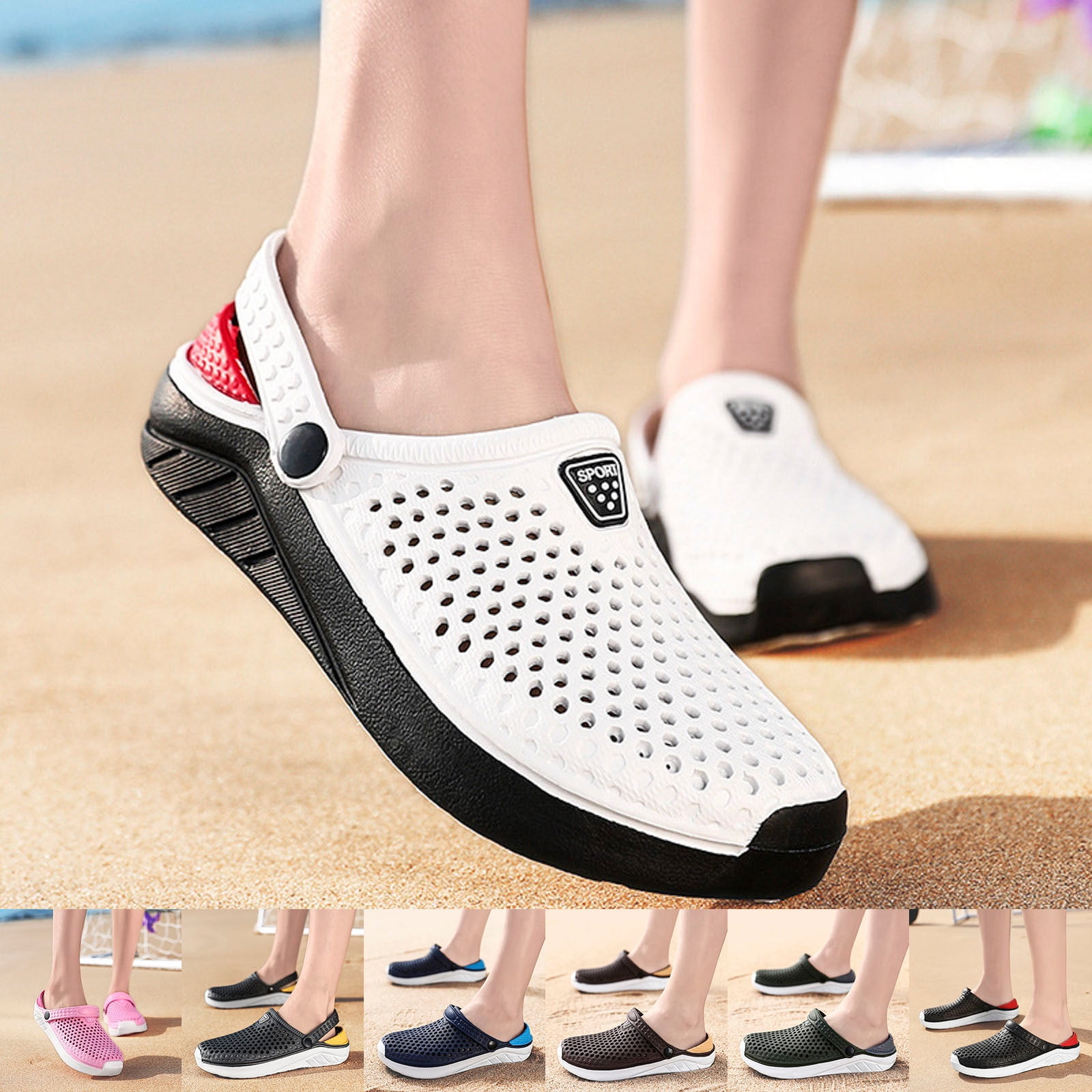 CHENge Clogs Woman Man Comfort Summer Sandals Garden Beach Pool ...
