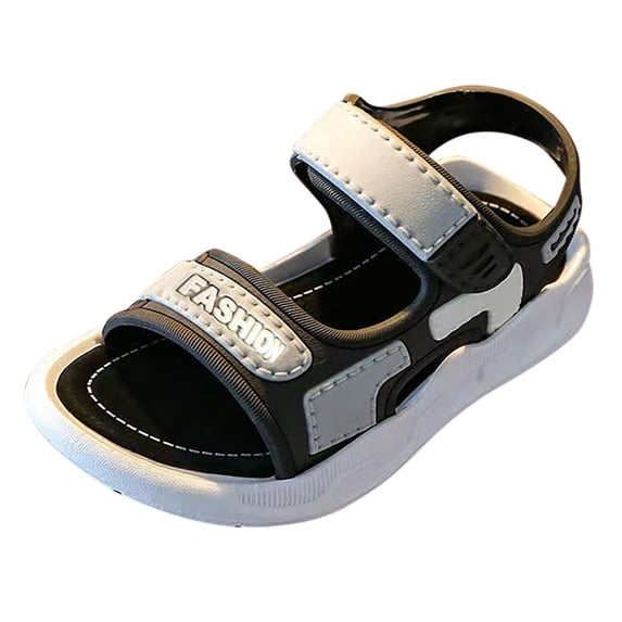 CHENge Girls Sandals Casual Open Toe Two Adjustable Strapped Sandals ...