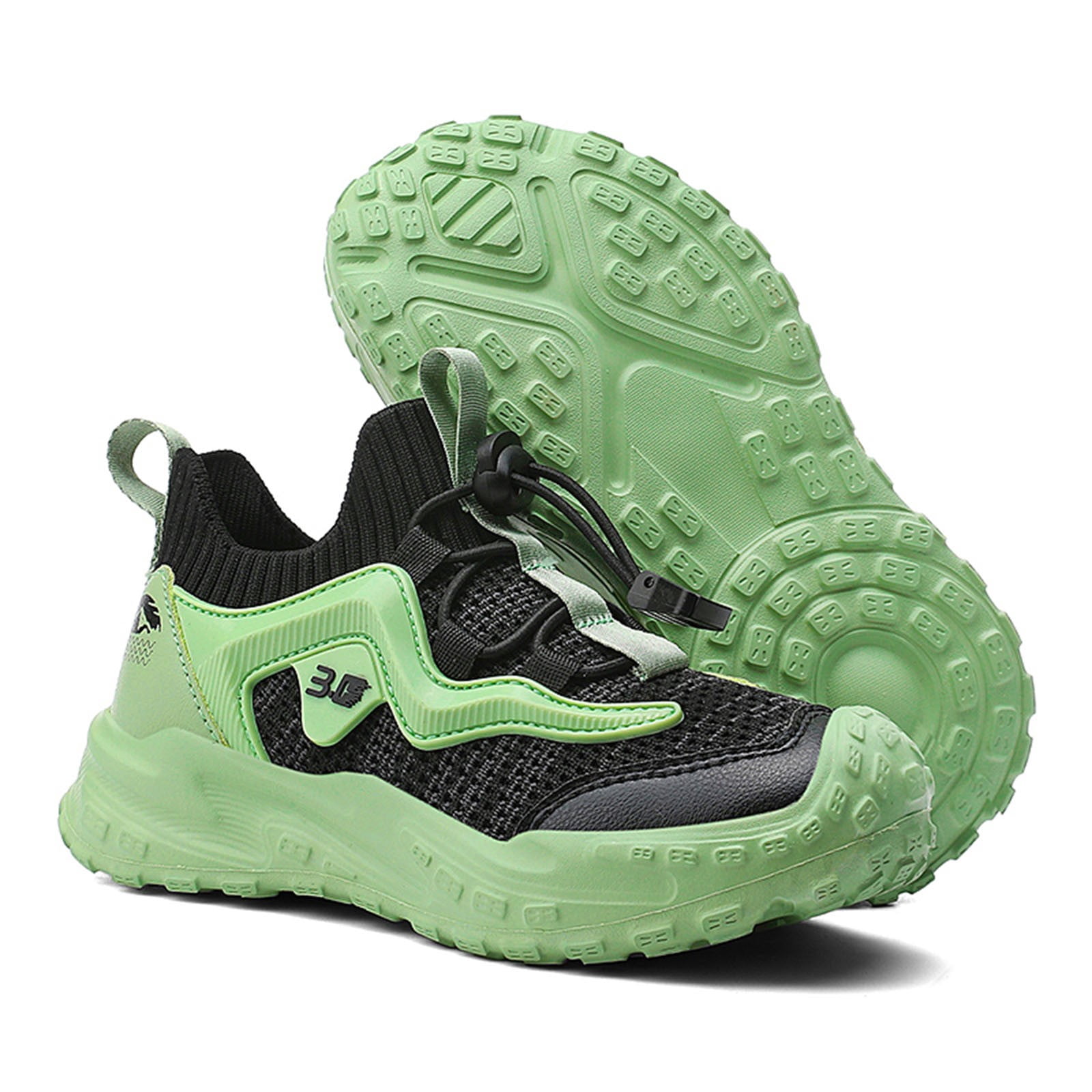 CHENge Girls Shoes(Green) Girls Sneakers Lightweight Breathable Mesh ...