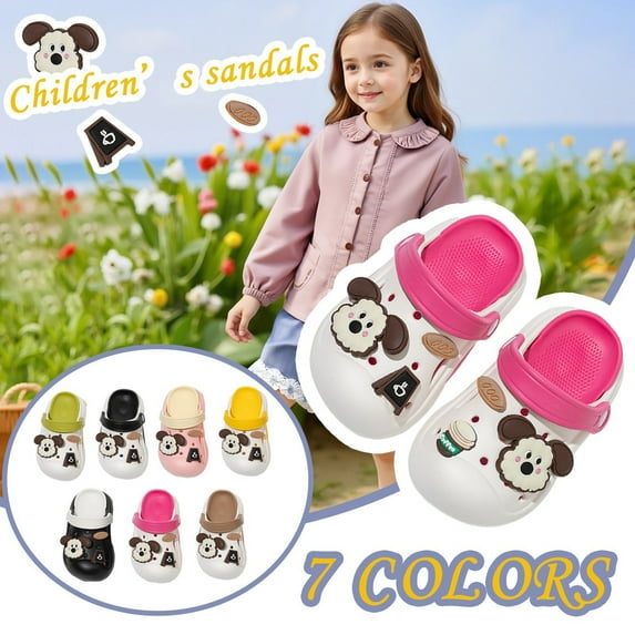 CHENge Kids Easy Grip Clogs Textured Sole Pattern with Holes Provides ...