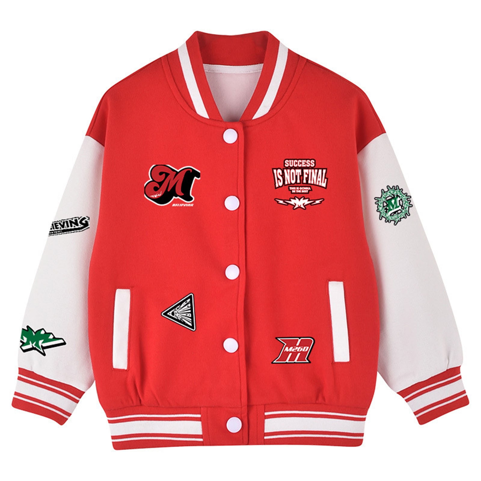 CHENge Kids Fleece Jacket Girls Color Block Cardigan Sweaters Classic ...