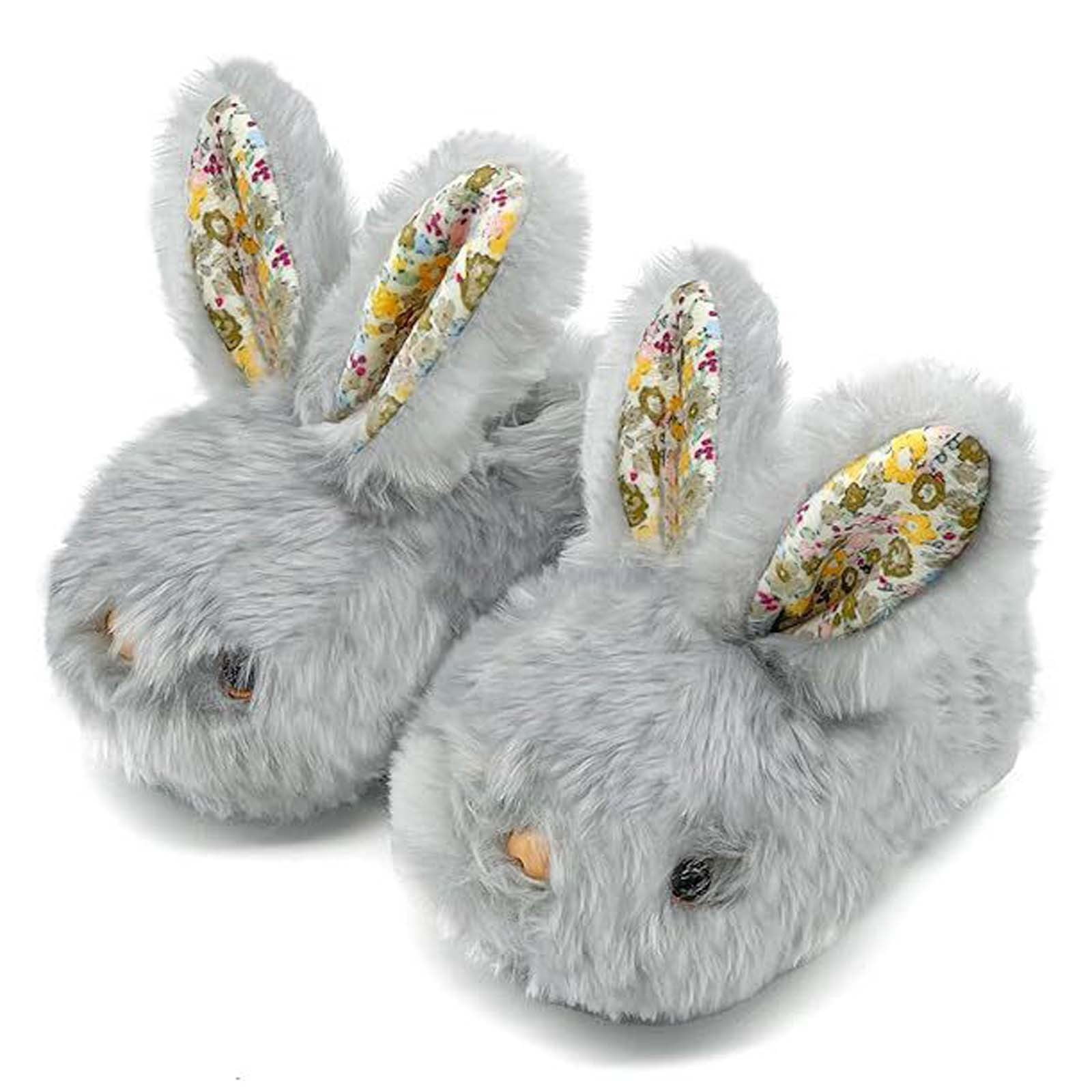 CHENge Little Girls Slippers for Kids Size 18-24 Soft Comfy Fuzzy ...