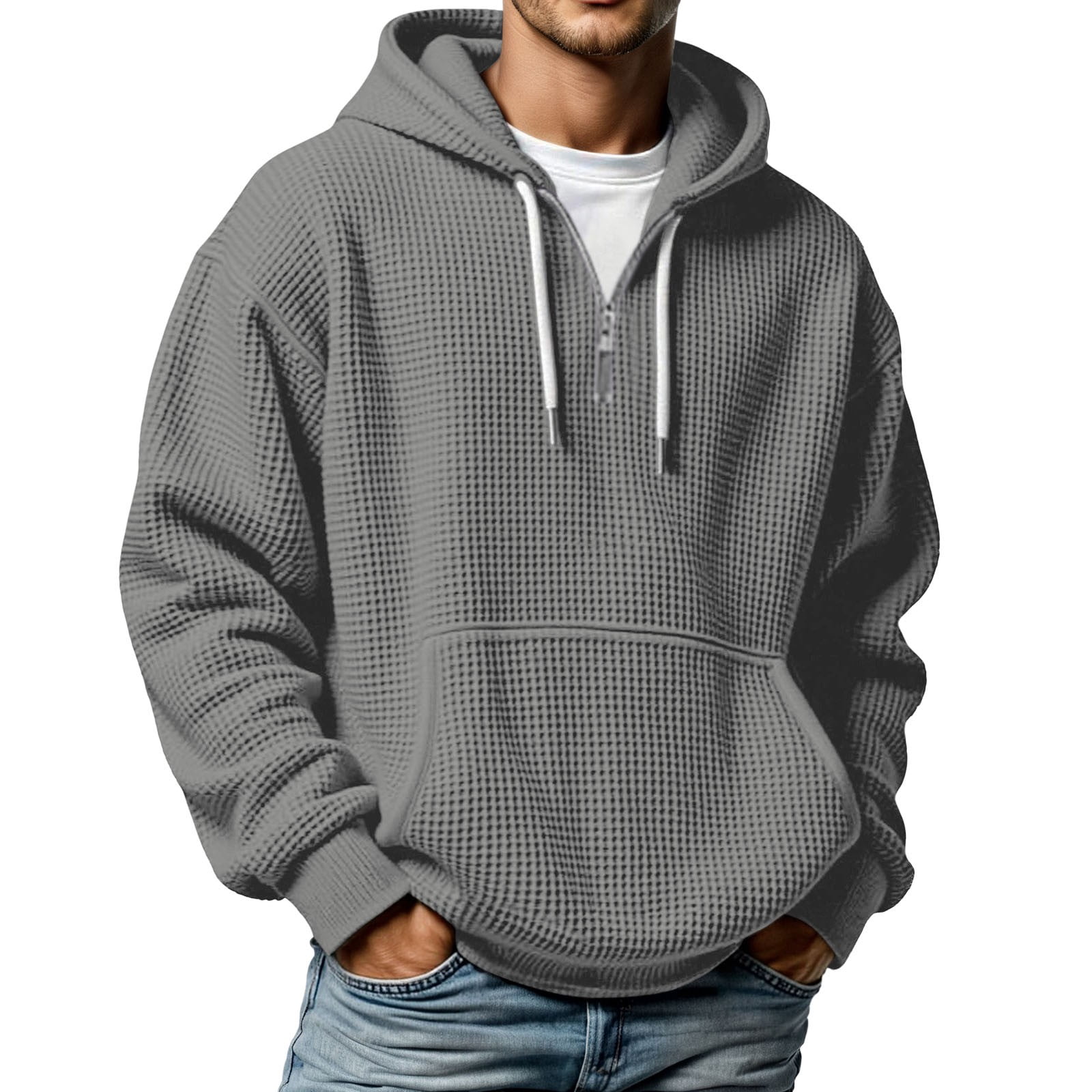 CHENge Men's Work Hoodies, Water Resistant Hooded Sweatshirt ...