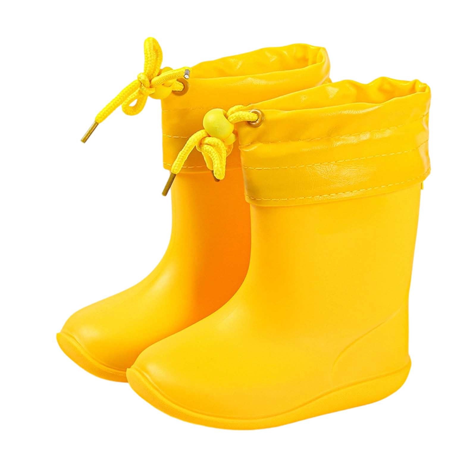 CHENge Rain Boots for Girls Waterproofs Lightweight Solid Color Fashion ...