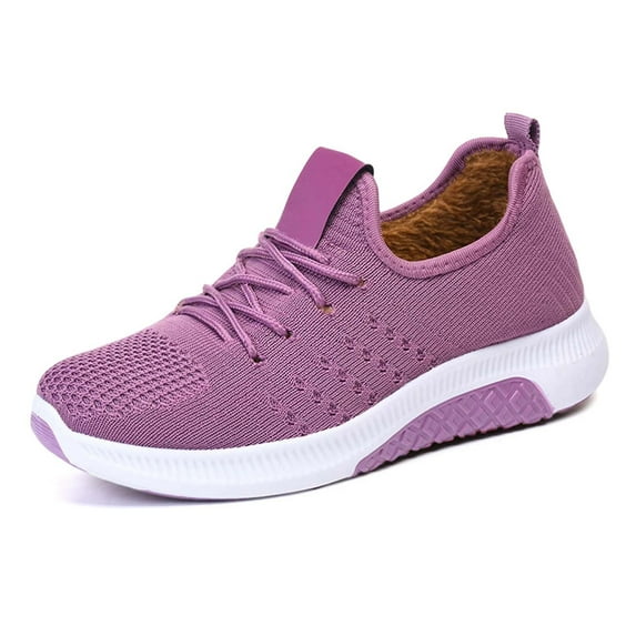 CHENge Slip On Sneakers Women Breathable Mesh Knitted Woven Low Top ...
