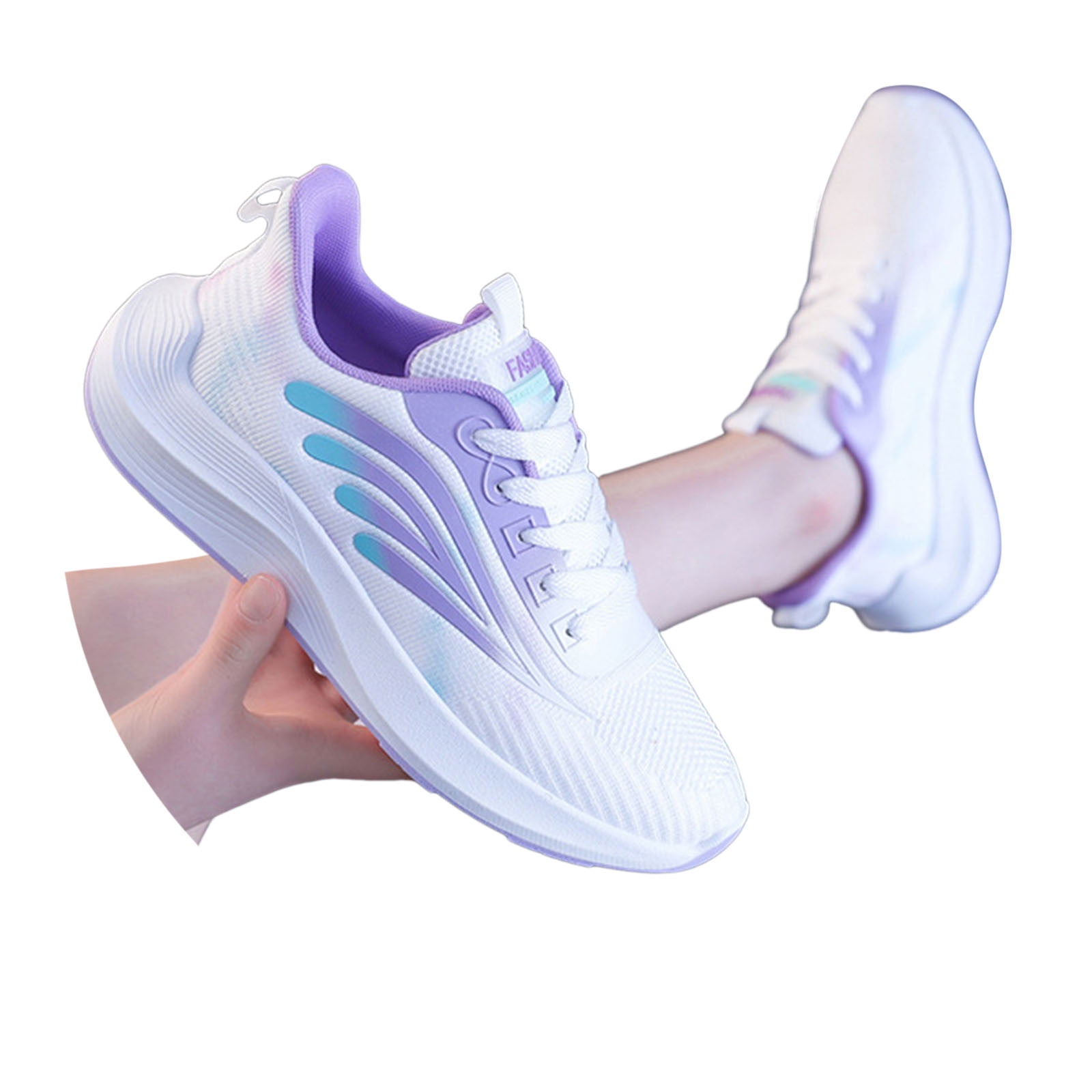 CHENge Slip on Sneakers Women Lace Up Design Outdoor Sports Skids ...