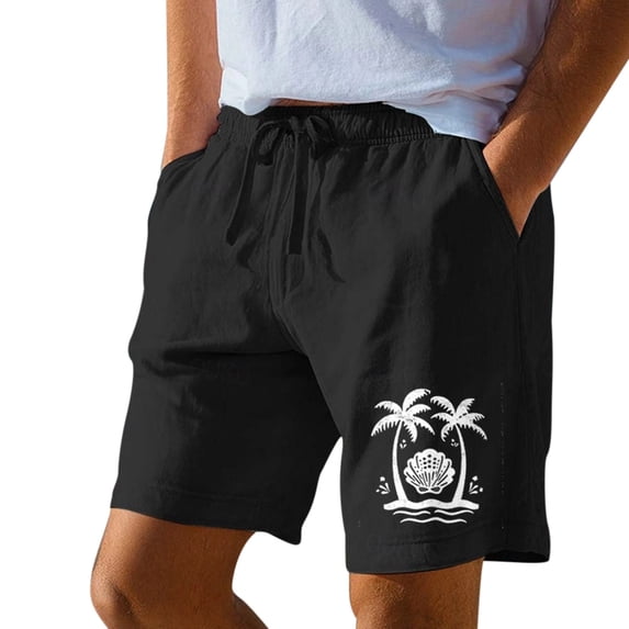 CHENge Swim Shirt Men Loose Fit Tropical Print Quick-Dry Spring Break ...