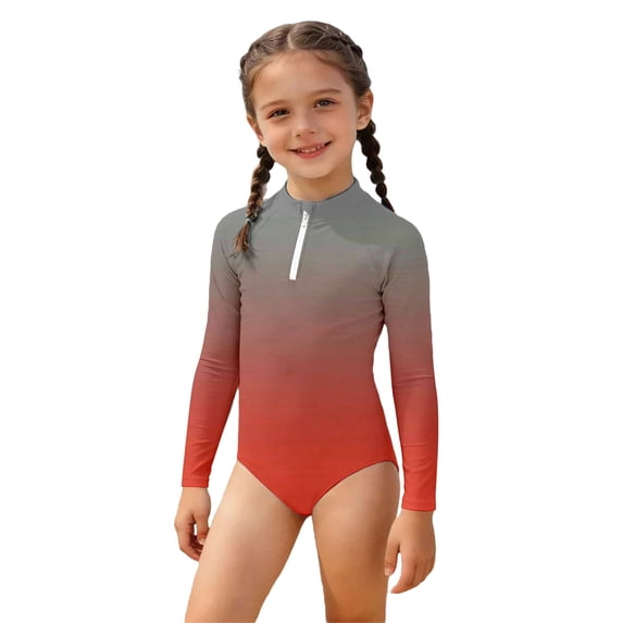 CHENge Girl Swimsuits Two Piece Regular Fit Striped Quick-Drying Upf 50 ...