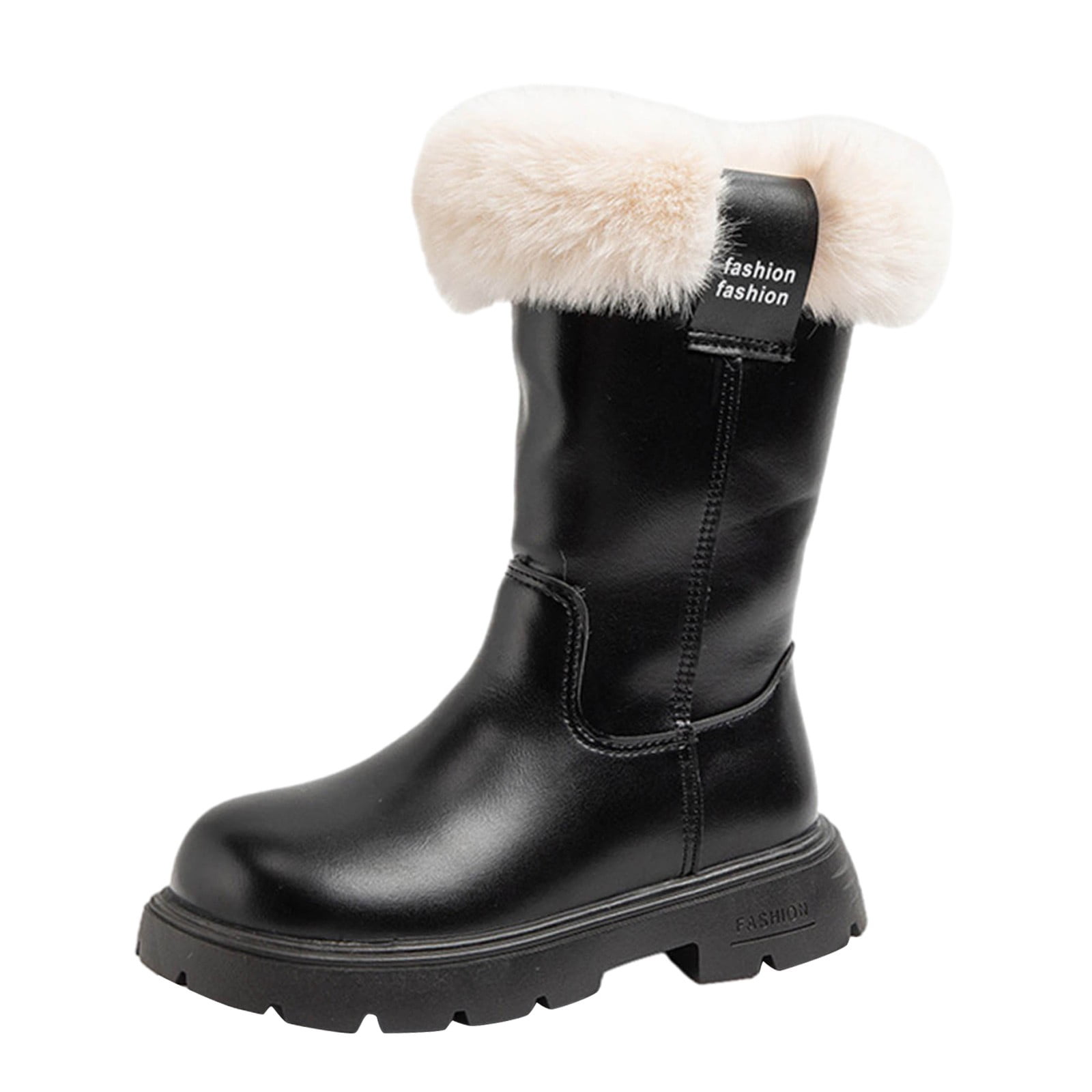 CHENge Toddler Boots Girl,Girls Winter Lined Side Zip Thigh High Boots ...