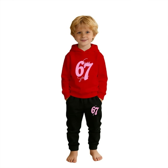 CHENge Toddler Kids Christmas Outfits Boys Girls 67 Meme 2 Piece Set ...