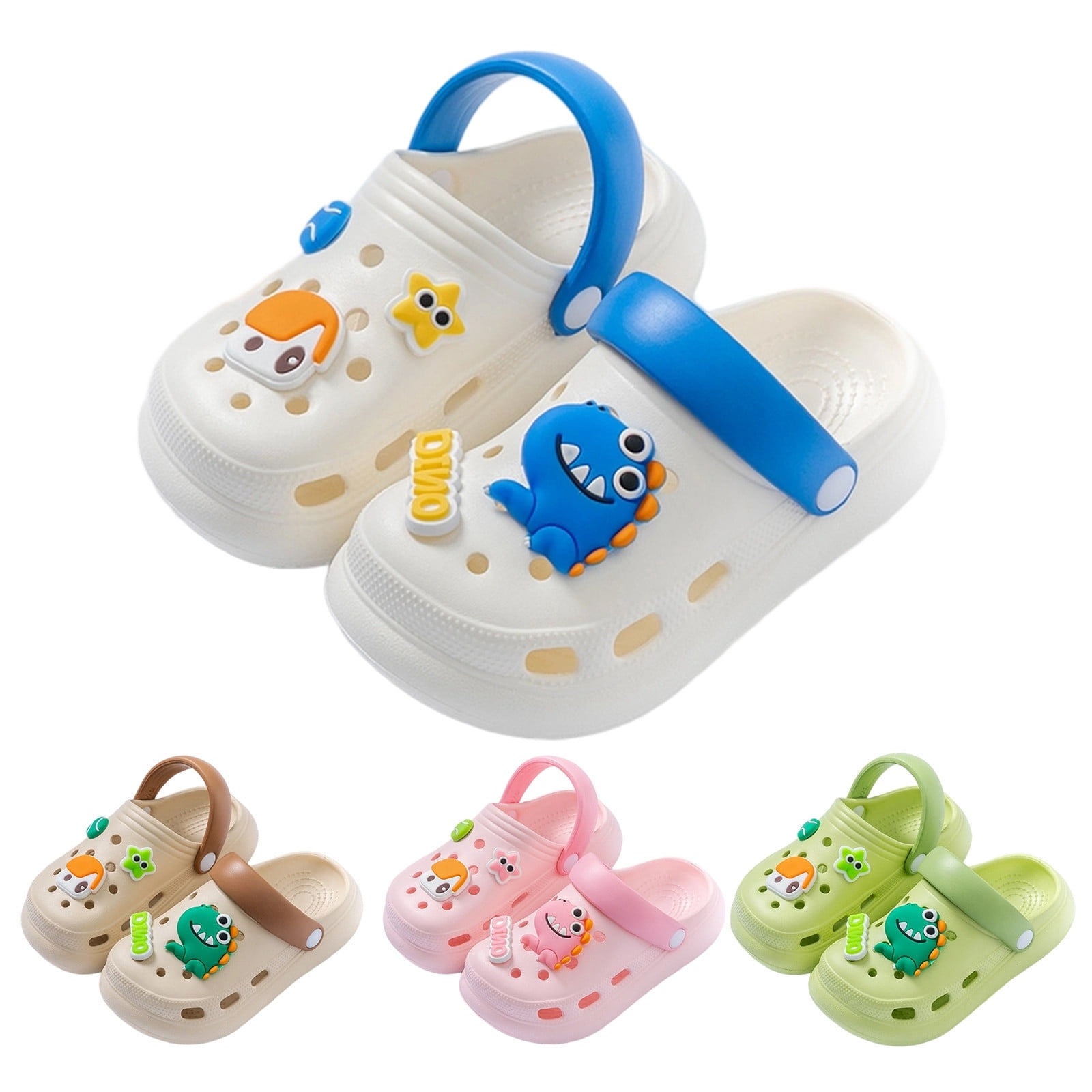 CHENge Unisex Kids Casual Clogs Comfortable Summer Shoes with Air ...