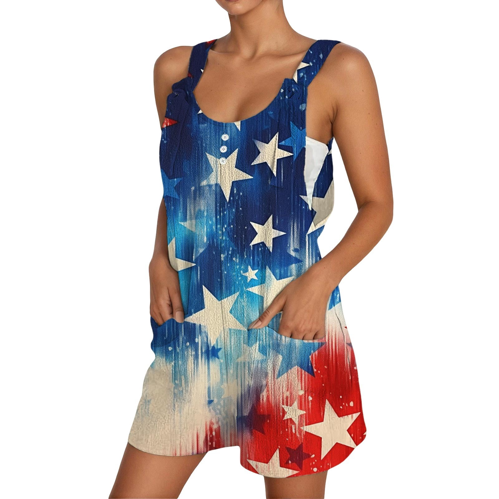 CHENge Women's Jumpsuits 2026 Summer 250 Anniversary USA Overalls 4th ...