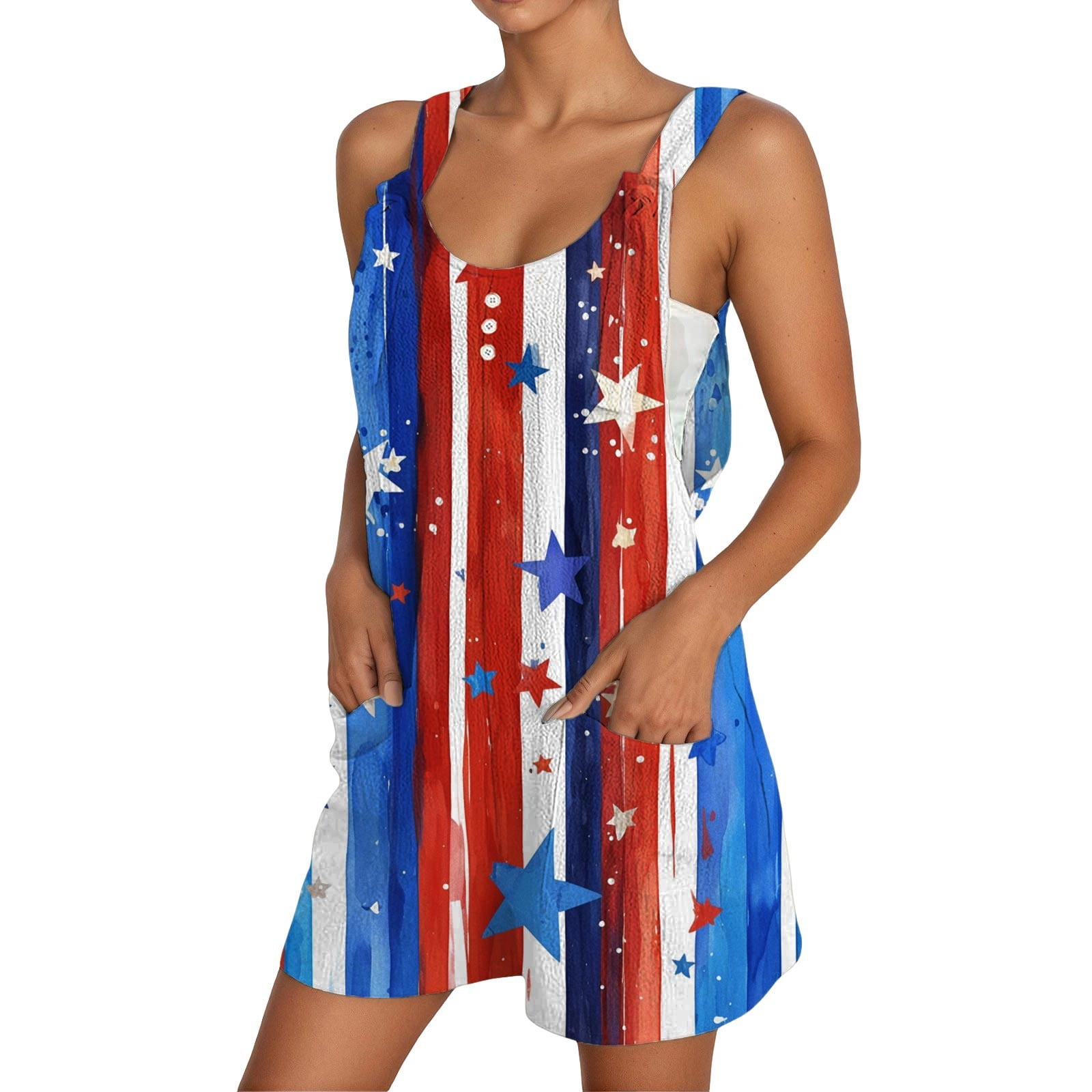 CHENge Women's Jumpsuits 2026 Summer 250 Anniversary USA Overalls 4th ...