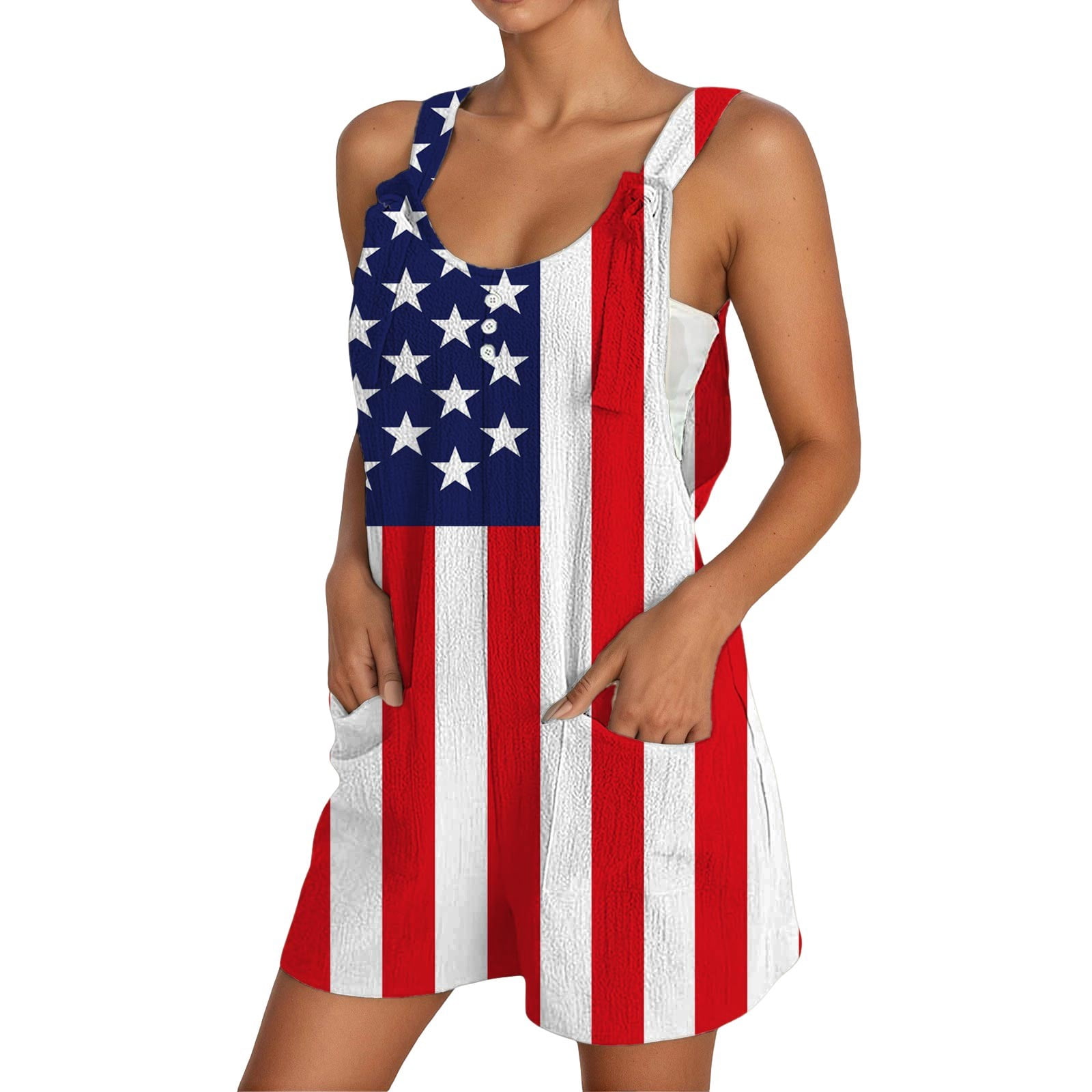 CHENge Women's Jumpsuits 2026 Summer 250 Anniversary USA Overalls 4th ...