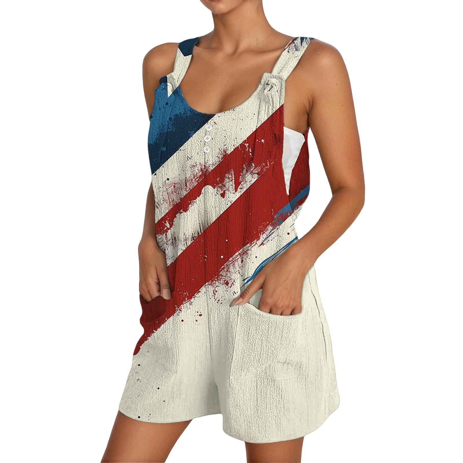 CHENge Women's Jumpsuits 2026 Summer 250 Anniversary USA Overalls 4th ...