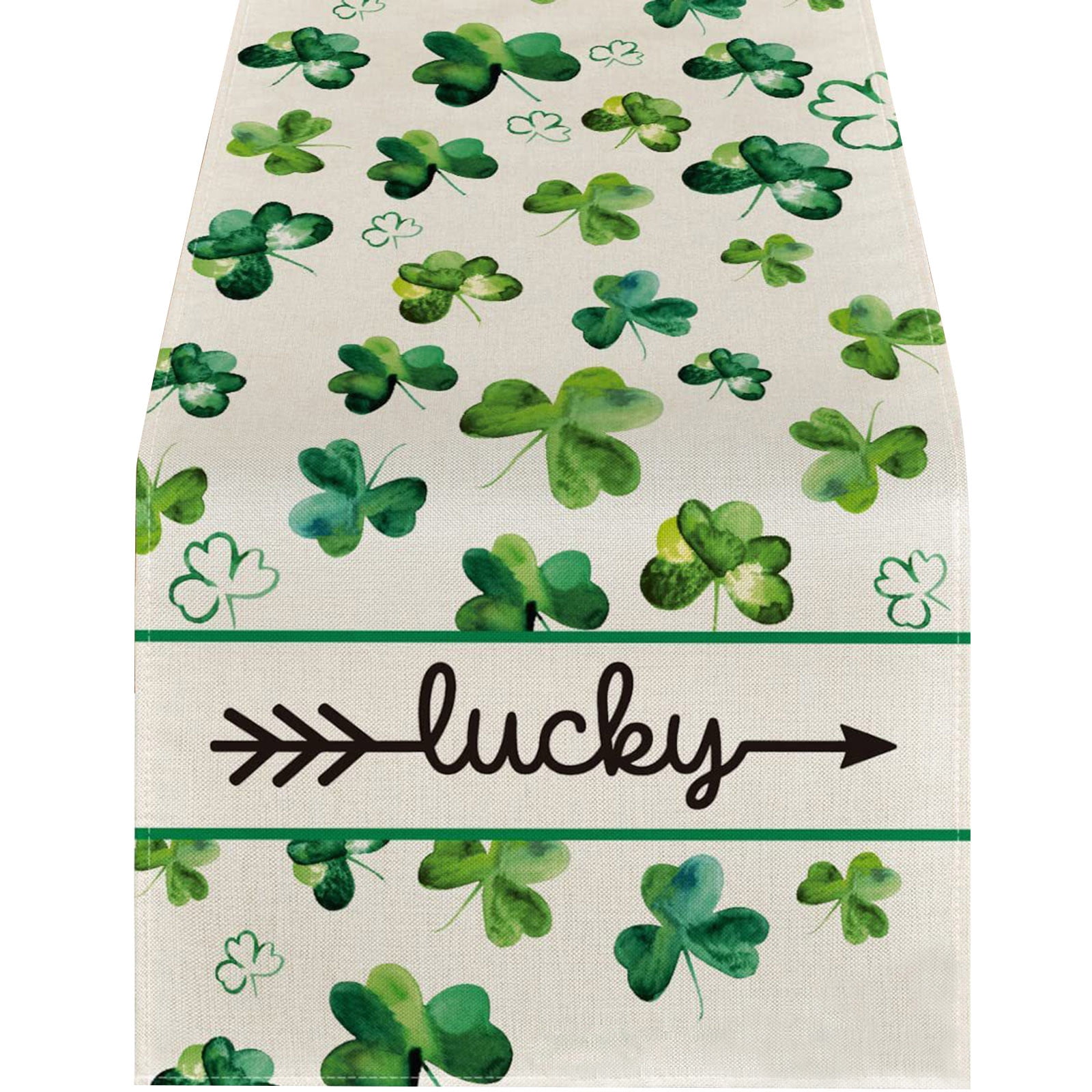 CHENjy Christmas Festive Polyester Linen Table Runner Durable Dining ...