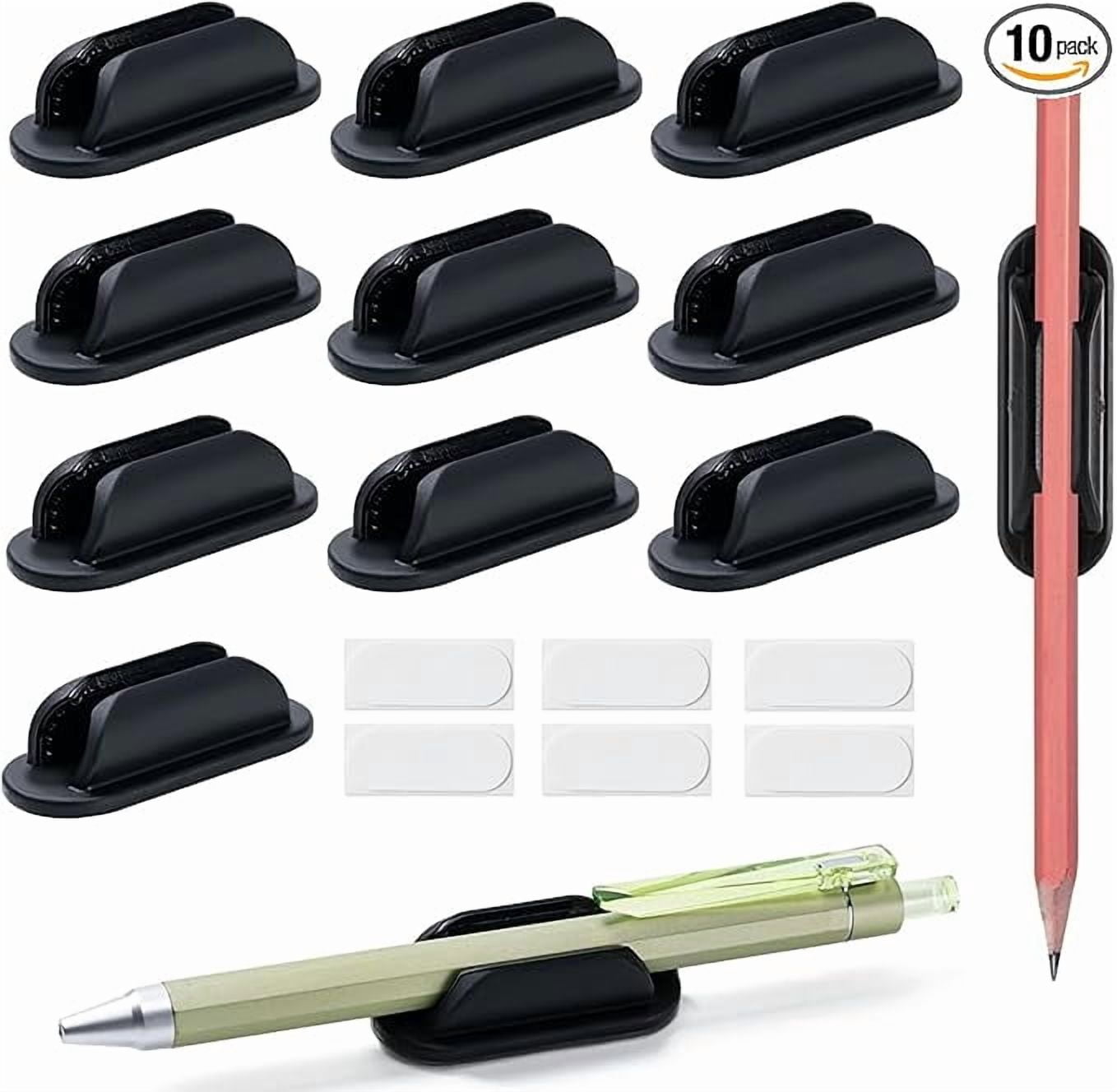 CHENjy Desk Pen Holder, Wall Mount Pencil Holder, Silicone Flexible Pen ...