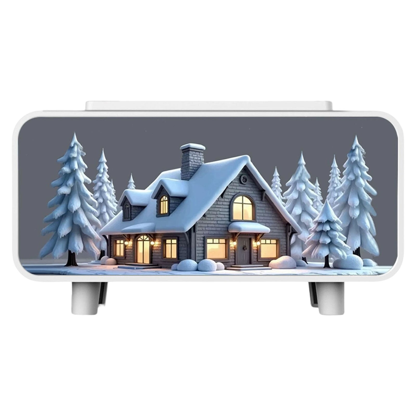 CHENjy Flame Effect Humidifier with Cool Mist and Projection Night ...