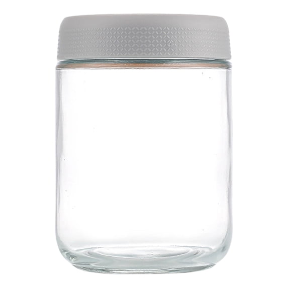CHENjy Glass Food Storage Containers 16 Oz Airtight Wide Mouth Mason ...