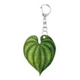 CHENjy Green Acrylic 2D Plant Decor Pendant Car Home Office Hanging ...