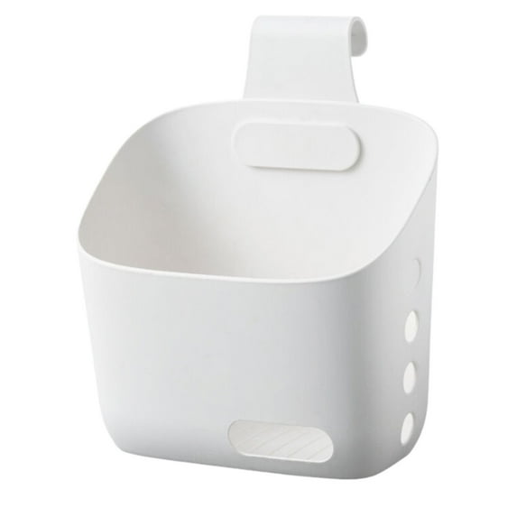 CHENjy Hanging Plastic Storage Basket with Two Way Hooks Over Door Wall ...