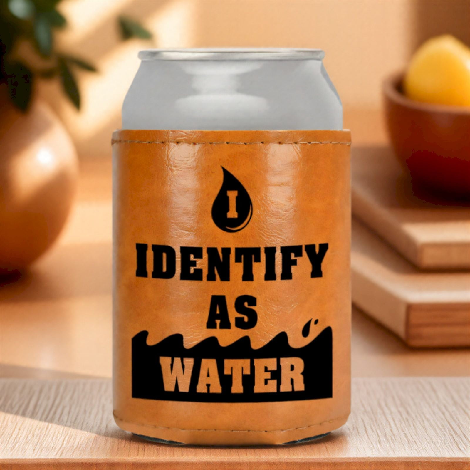 CHENjy Leather Can Cooler for 12Oz Cans - Gift for Dad from Daughter ...